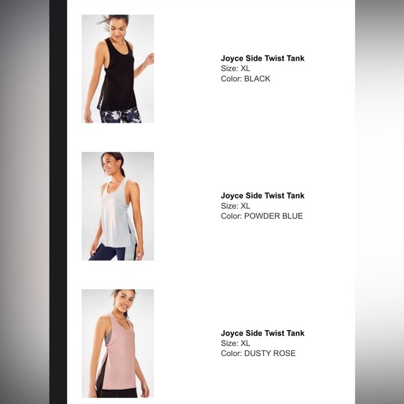 Fabletics | Tops | Set Of 3 Fabletic Tanks | Poshmark